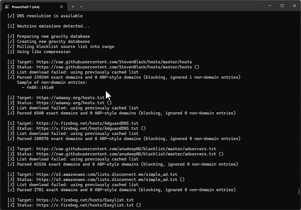 /api/action/gravity not a Json response - Feature Requests - Pi-hole Userspace