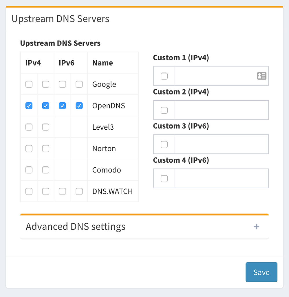 How do I choose an upstream DNS server? - FAQs - Pi-hole Userspace