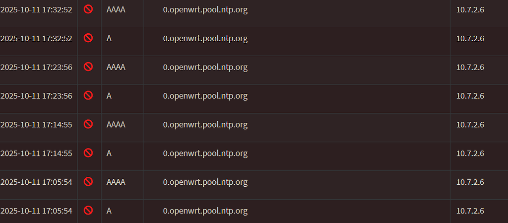 Pihole and IoT Robot Vacuum entries to NTP - Help - Pi-hole Userspace