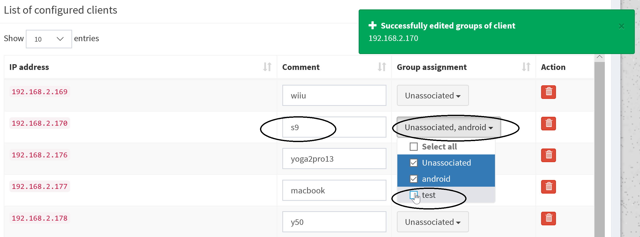 Fix web interface group multiselects - Beta 5.0 - Pi-hole Userspace