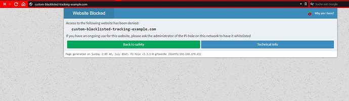 Block Page - Deutschsprachige Hilfe - Pi-hole Userspace