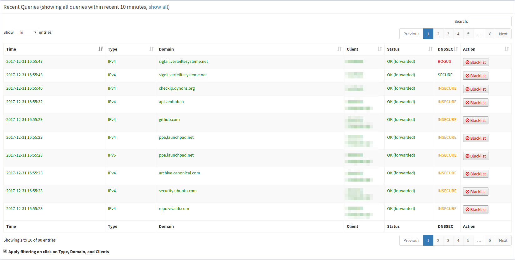 Add full support for DNSSEC in Query Log - Implemented - Pi-hole Userspace
