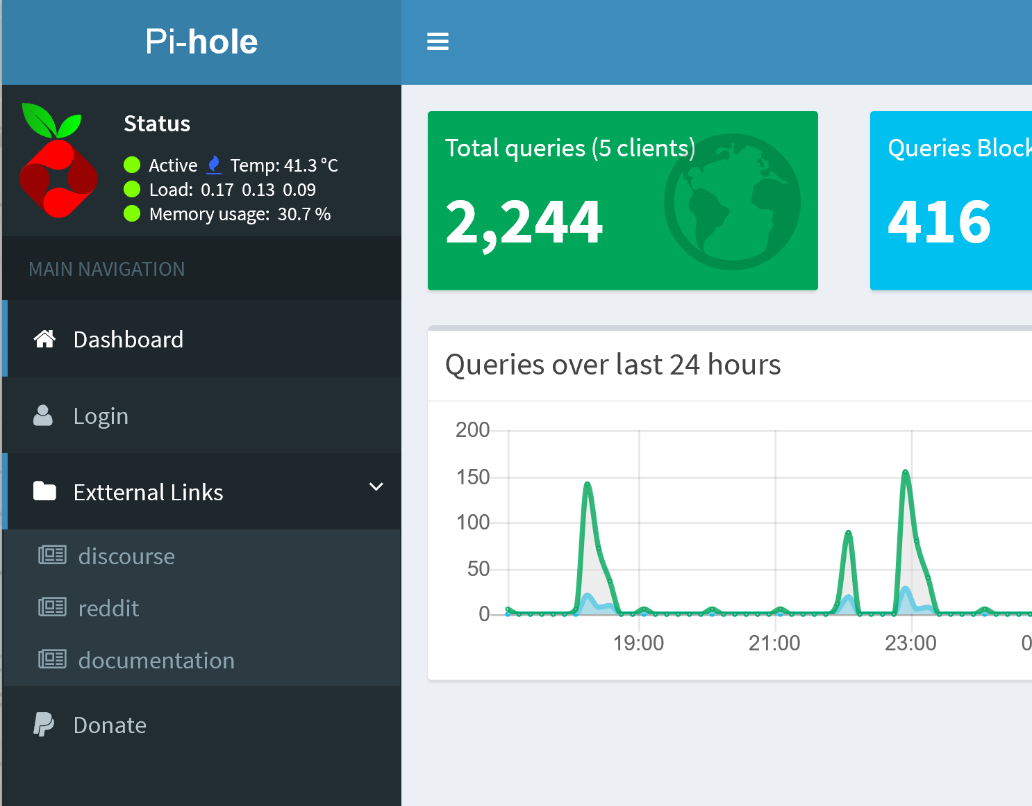 External links entry in the pihole menu - Feature Requests - Pi-hole Userspace