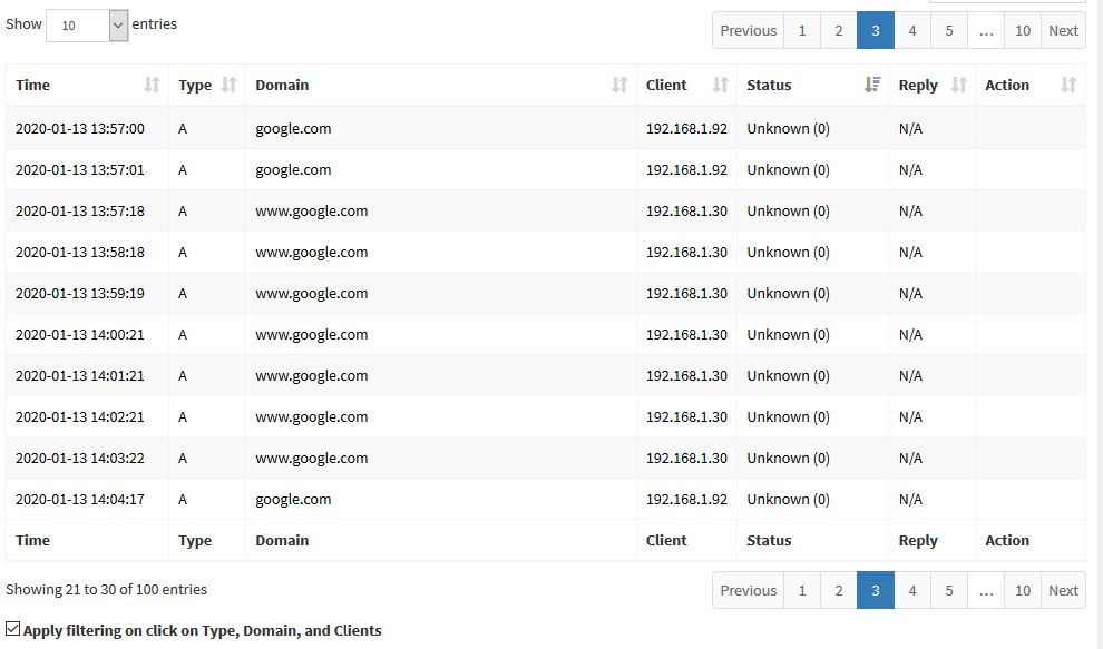 Pihole receive request but doesn't forward, also Unkown status on queries - Help - Pi-hole Userspace