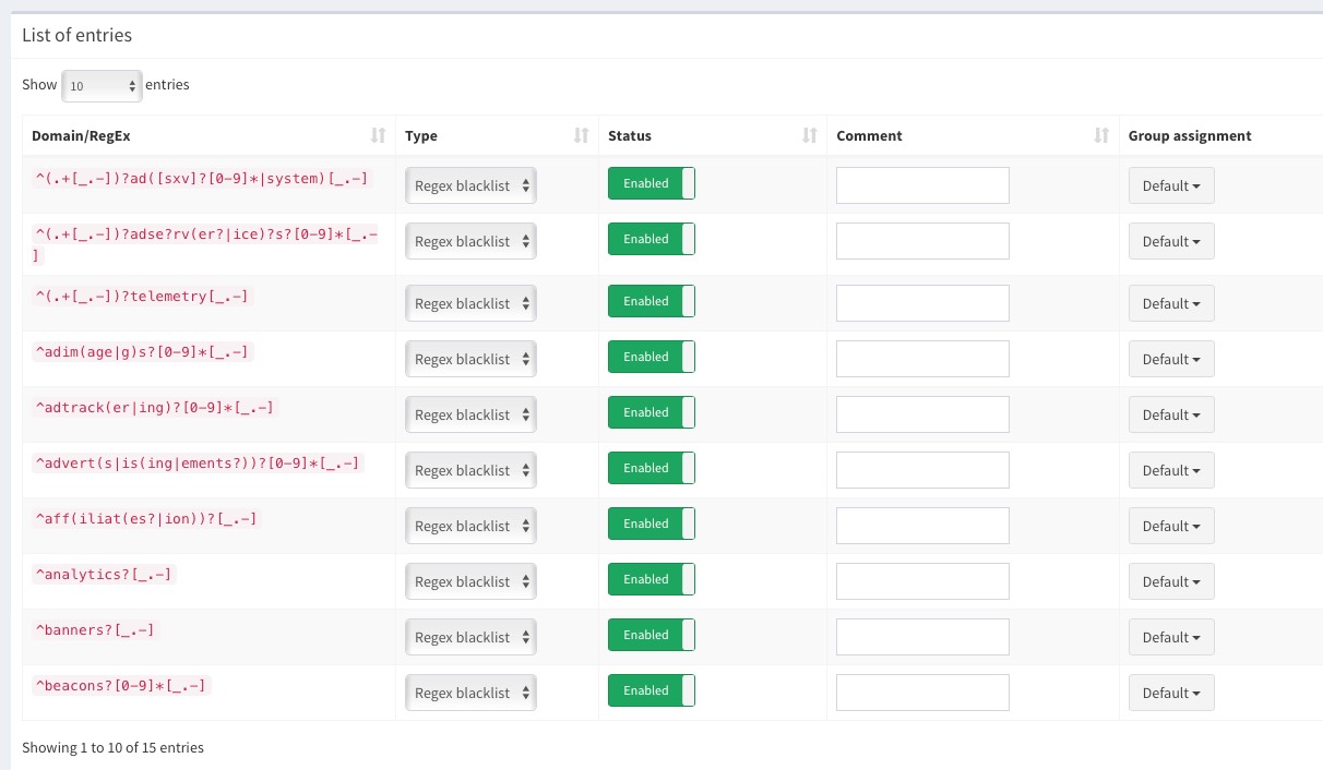 Bulk Regex Update/Removal - Customizing Pi-hole - Pi-hole Userspace