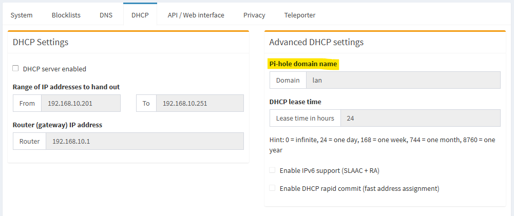 Hostname appended with '.local' and 2 not resolved - Help - Pi-hole Userspace