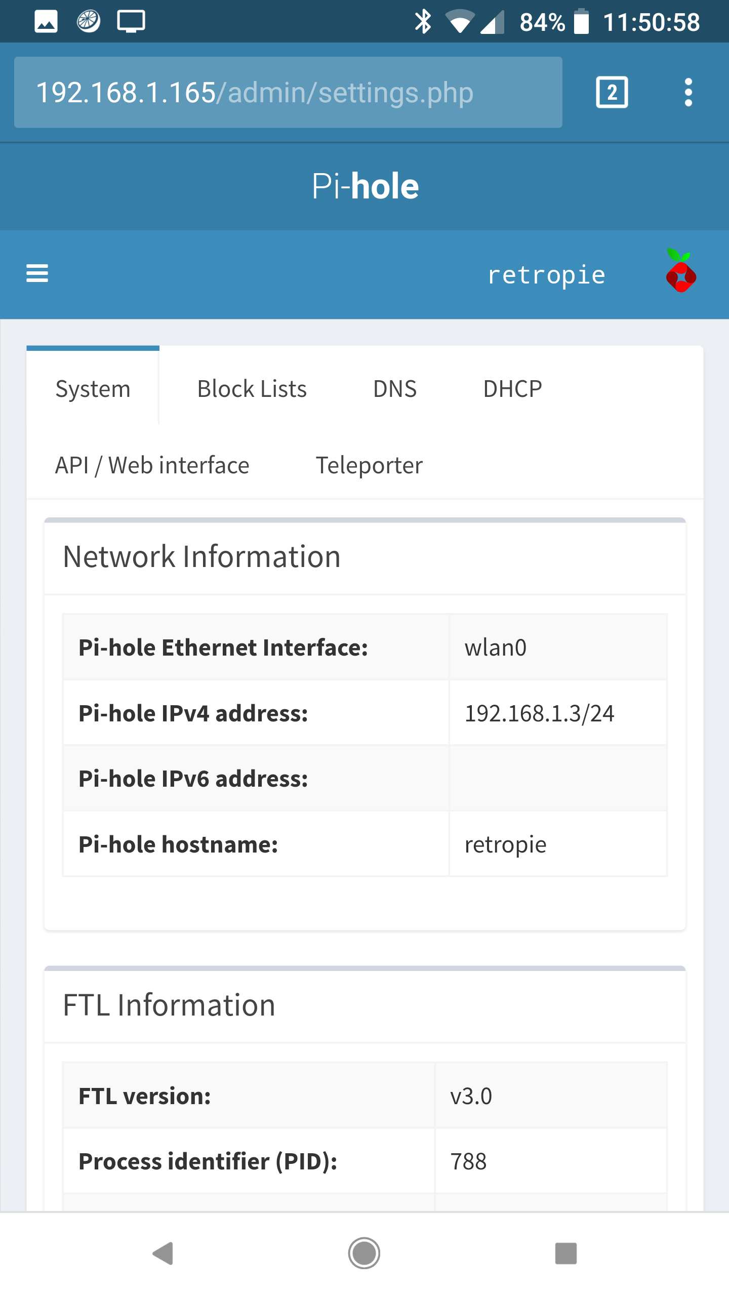 PiHole has 2 ip addresses - Help - Pi-hole Userspace
