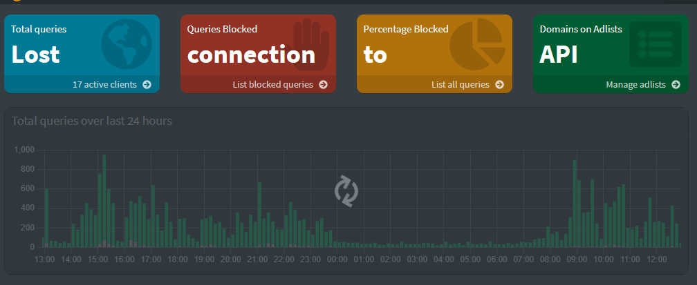 Web interface lose API - Help - Pi-hole Userspace