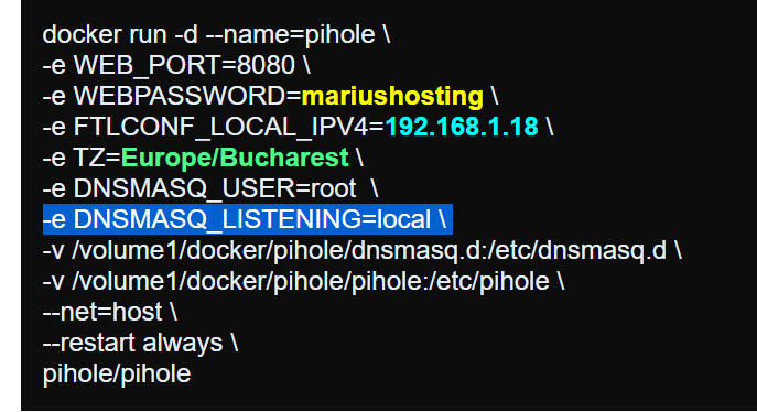 DNS Interface Settings - Help - Pi-hole Userspace