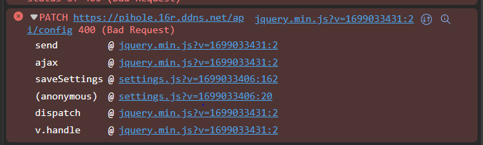 Api Error When Enabling Dhcp Server Beta 60 Pi Hole Userspace