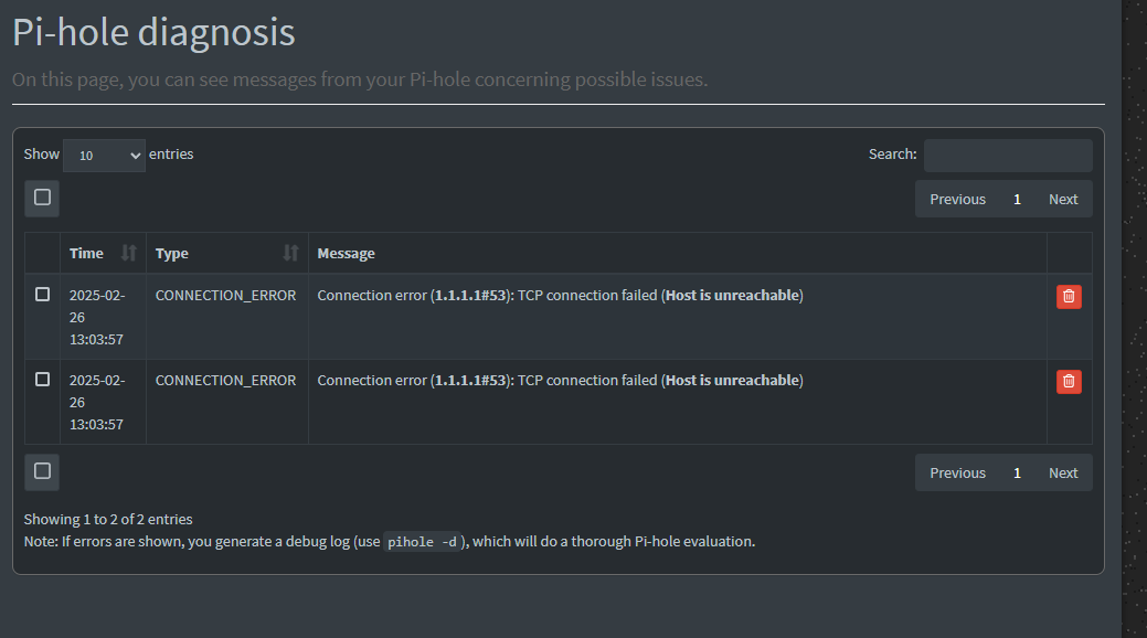 Connection_Error - docker - Pi-hole Userspace