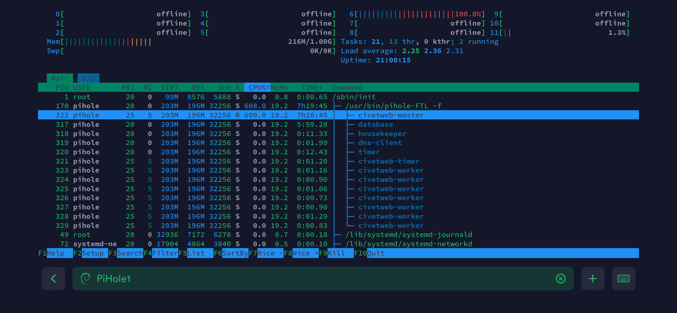 PiHole unresponsive after update to 6.0 extreme high CPU usage - Page 2 - Community Help - Pi ...