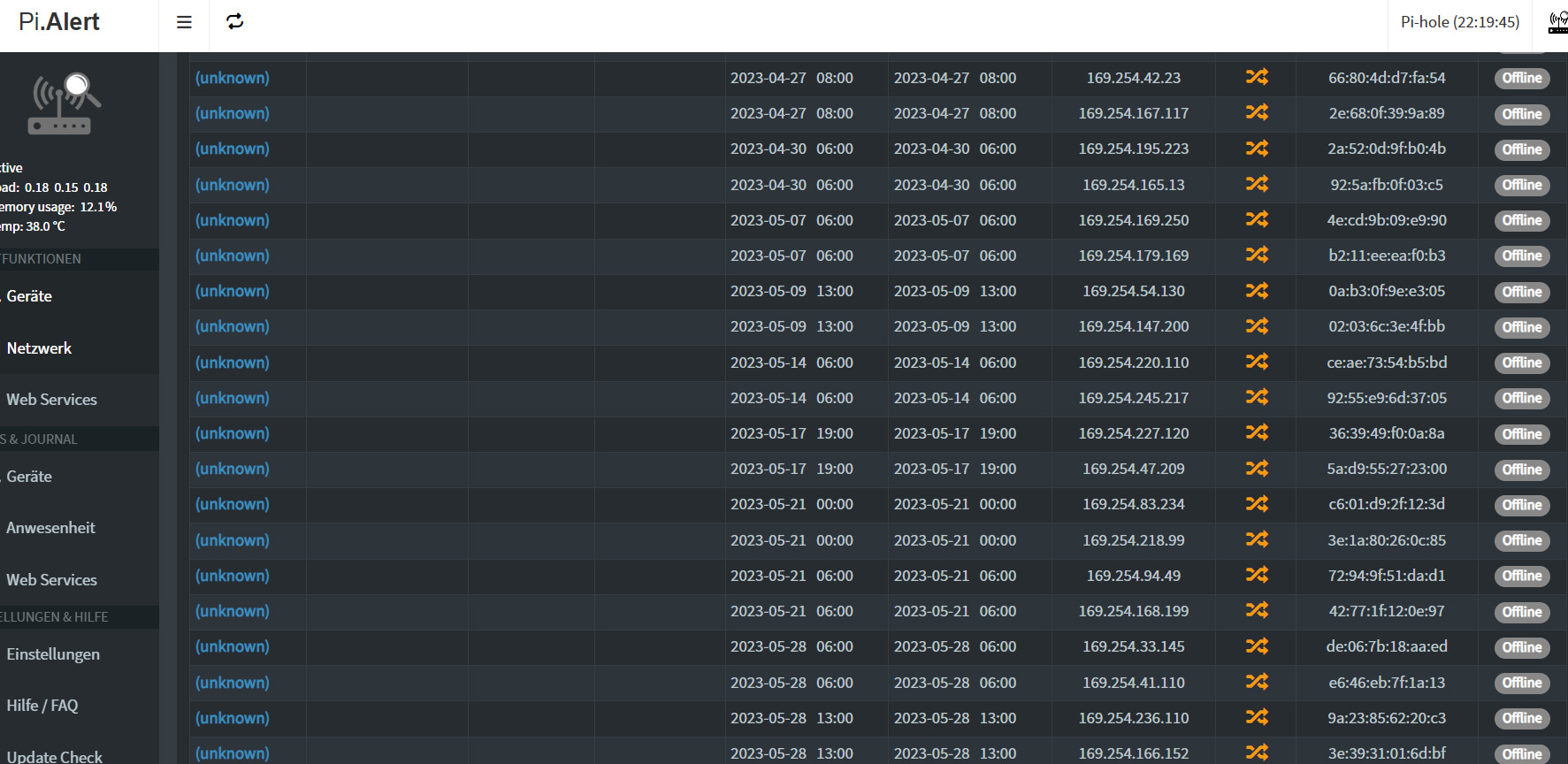 Restrict network table to specific interface? - Help - Pi-hole Userspace