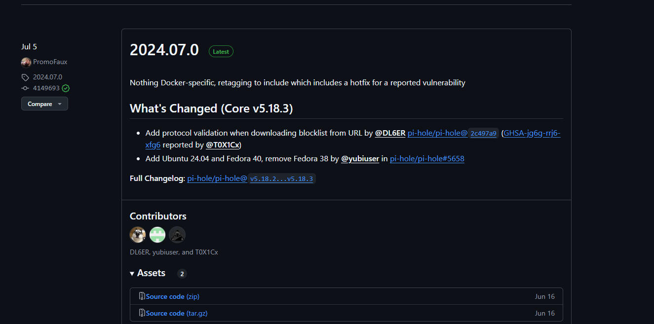 Pi-Hole gravity update fails - docker - Pi-hole Userspace