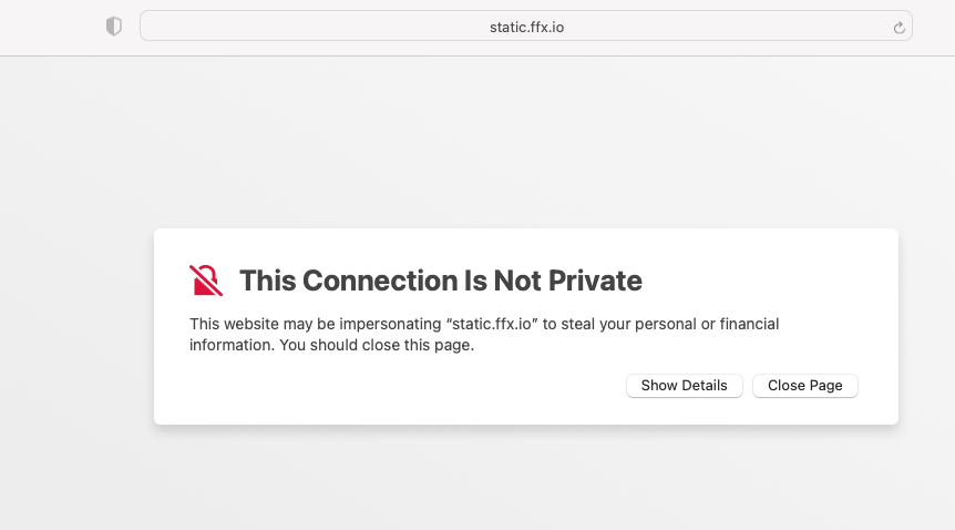 Getting only untrusted SSL cert when on my local network - could it be ...