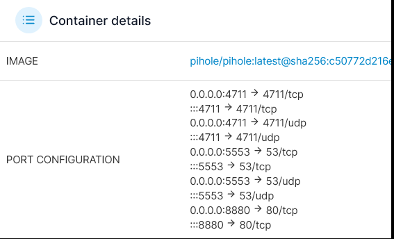 Web UI not loading "Unable to connect" - docker - Pi-hole Userspace