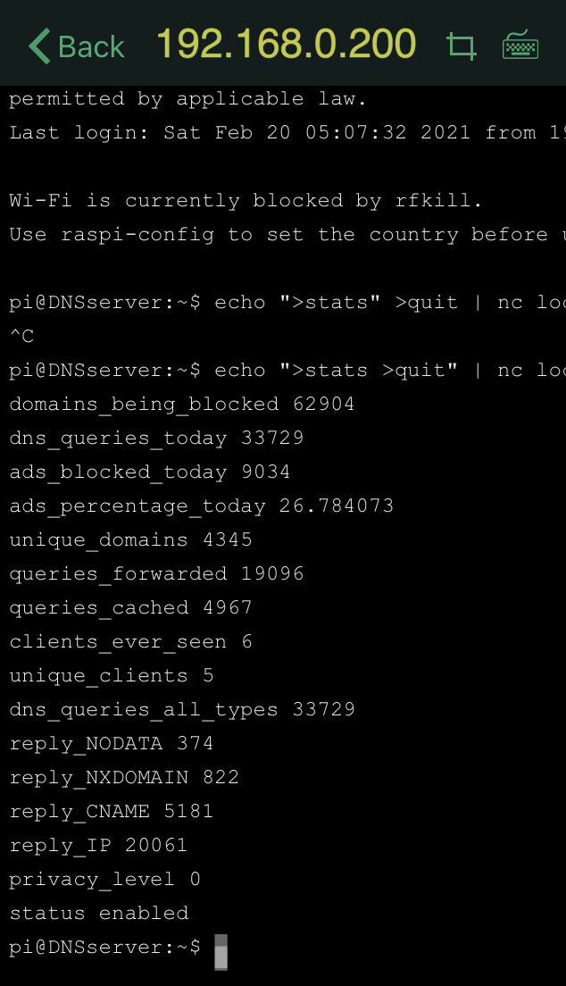 Pihole no stats via web interface - Help - Pi-hole Userspace