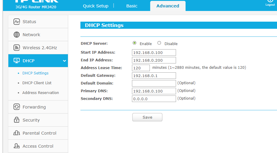 Need help setting up pi hole for tp-link router with 4g modem - Help - Pi-hole Userspace