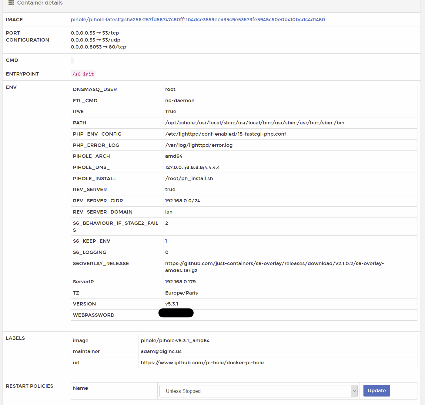 Error "attempt to write a readonly database" when adding adlist - docker - Pi-hole Userspace