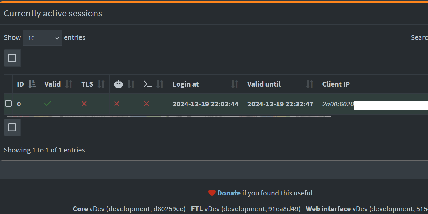Reverse Proxy - Client ip in Webinterface - Beta 6.0 - Pi-hole Userspace