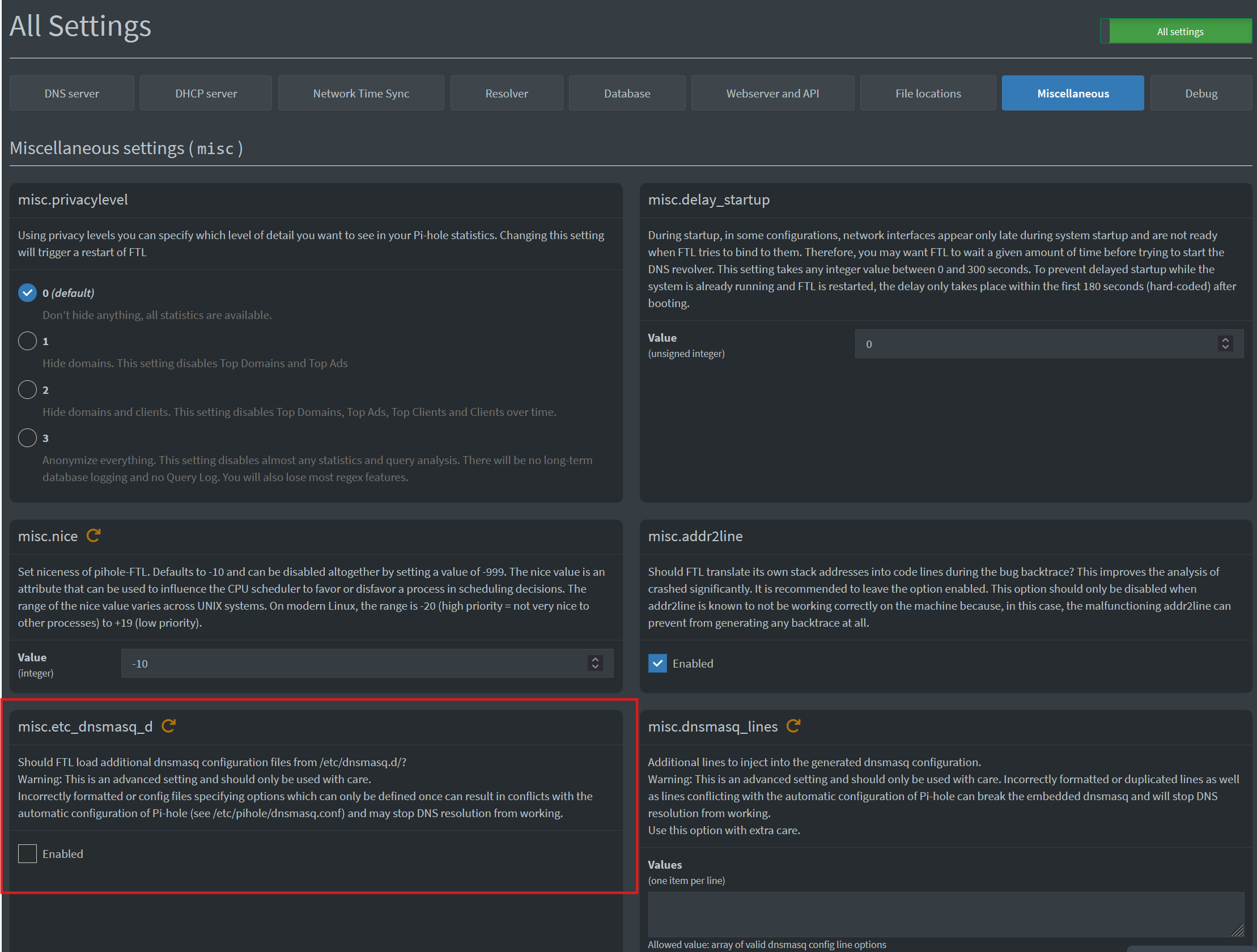 Lot of empty entries in Tools > Network - Help - Pi-hole Userspace