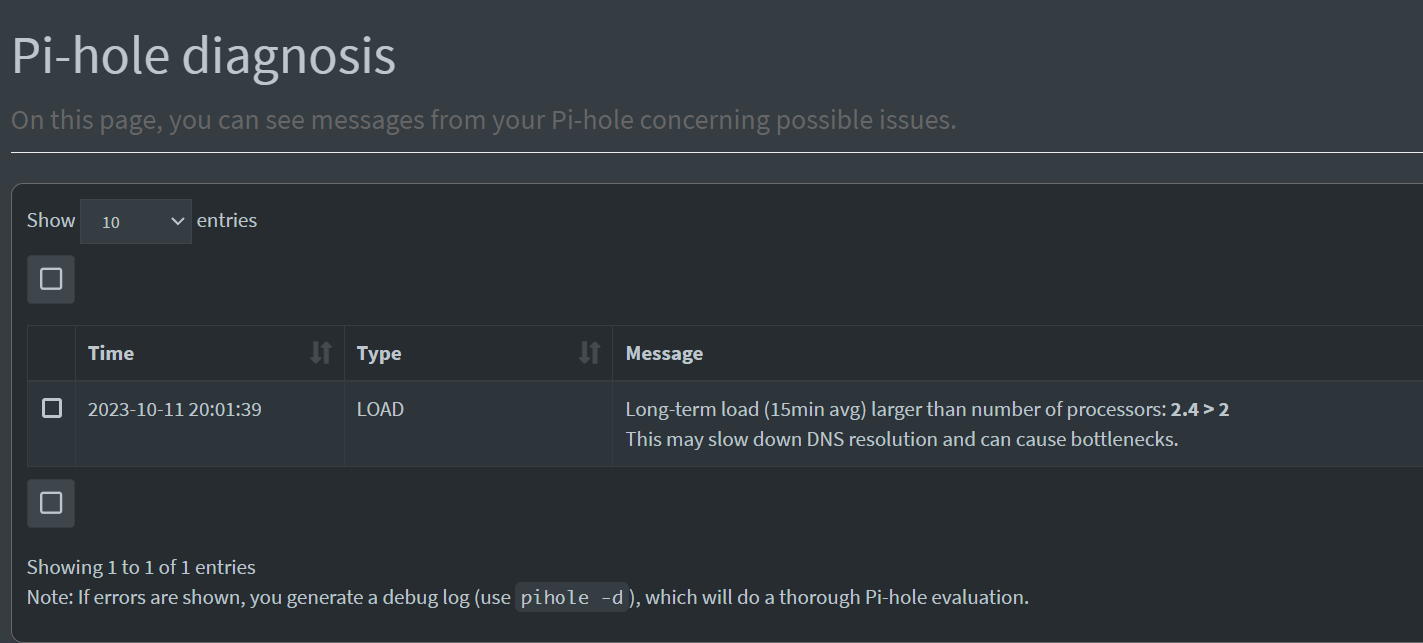 Configurable Warnings in Pihole Diagnostics - Feature Requests - Pi-hole Userspace
