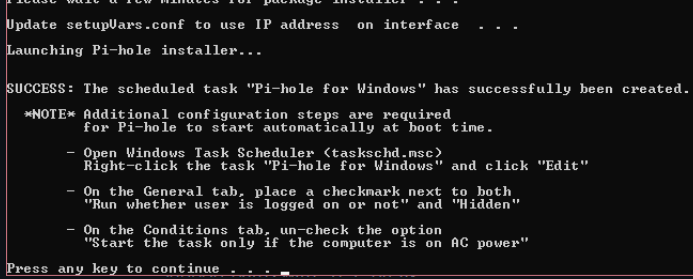 Pihole Windows app isnt picking up IP and interface info during installation - Community Help ...