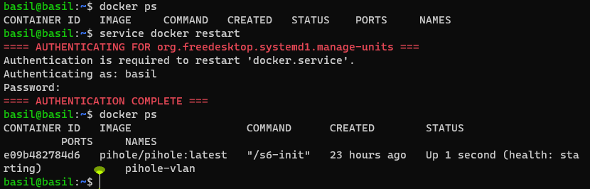 Macvlan Is Not Persisting And Pihole Container Does Not Startup After Reboot Help Pi Hole