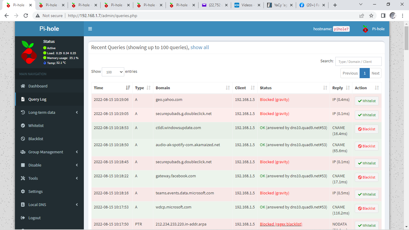 Spotify ad block list 80% working. With Whitelist. Plus allhosts - Customizing Pi-hole - Pi-hole ...