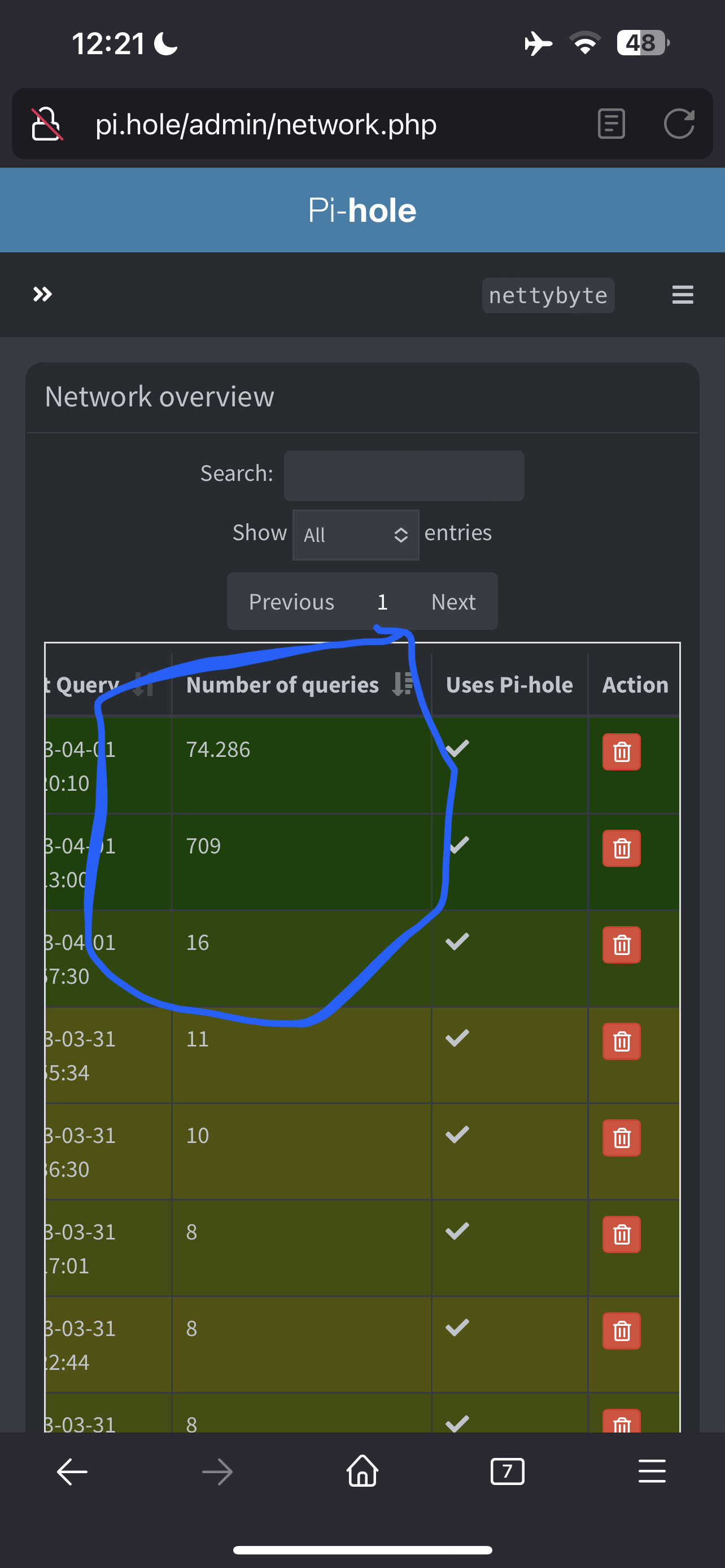 Falsche stats - Help - Pi-hole Userspace