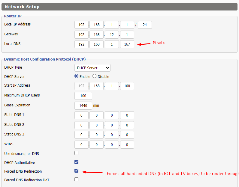 DDWRT router not replying to reverse DNS lookups (PTR) - Help - Pi-hole Userspace
