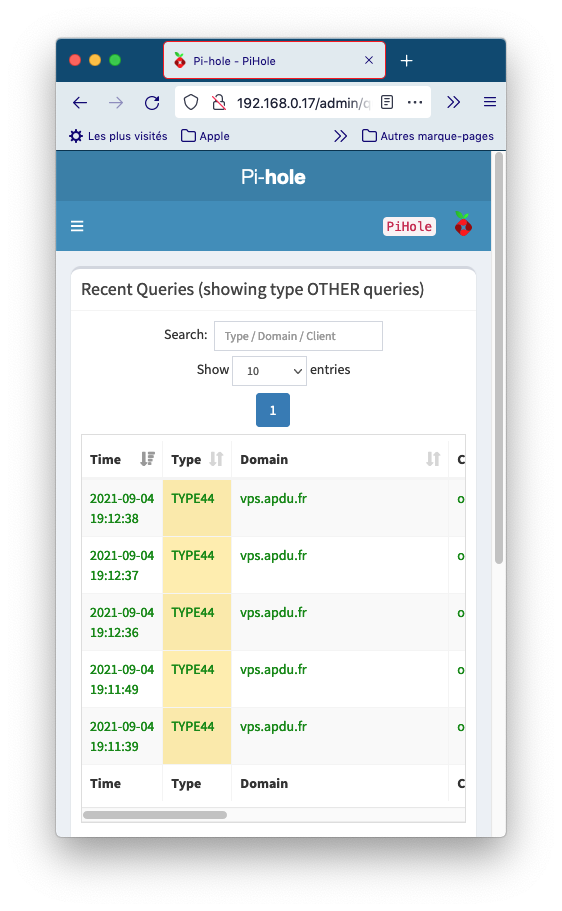 Add support of DNS RR SSHFP (type 44) - Implemented - Pi-hole Userspace