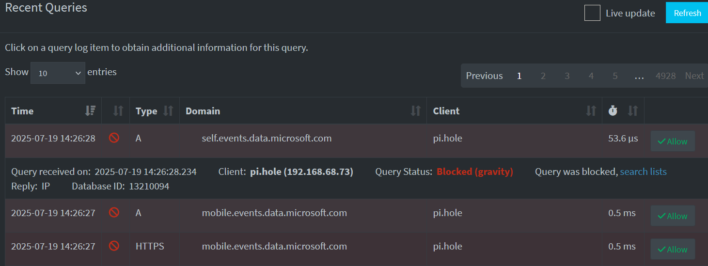 Some active clients named pi.hole - Help - Pi-hole Userspace