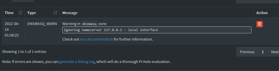 Noob help. Dns error - Community Help - Pi-hole Userspace
