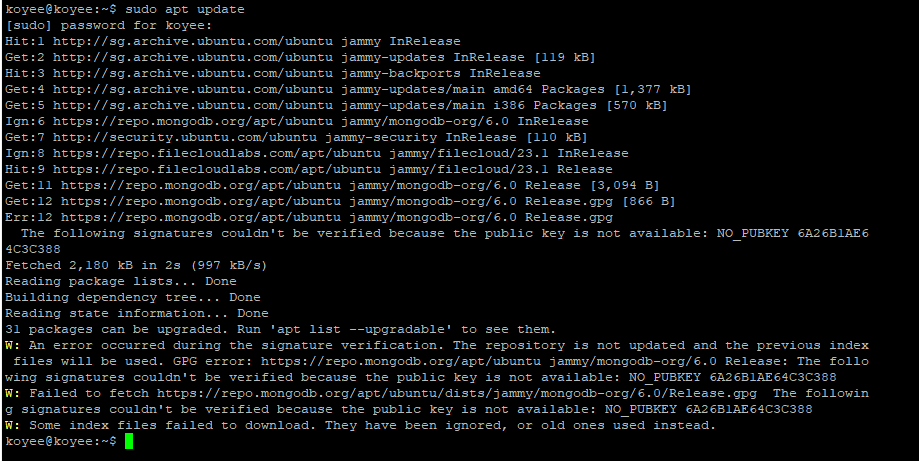 Unable to complete update - Help - Pi-hole Userspace