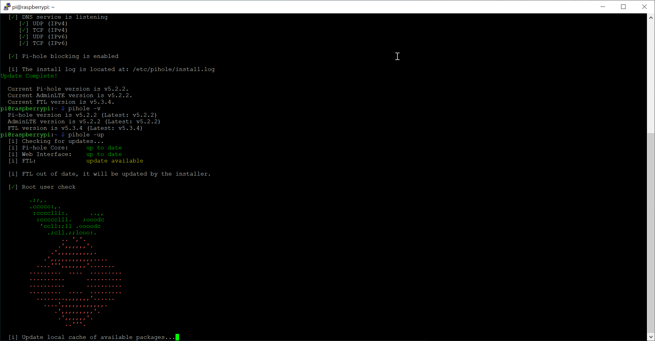 "pihole -c" causes pihole-FTL.log - errors / FTL v5.3.4 - Community Help - Pi-hole Userspace