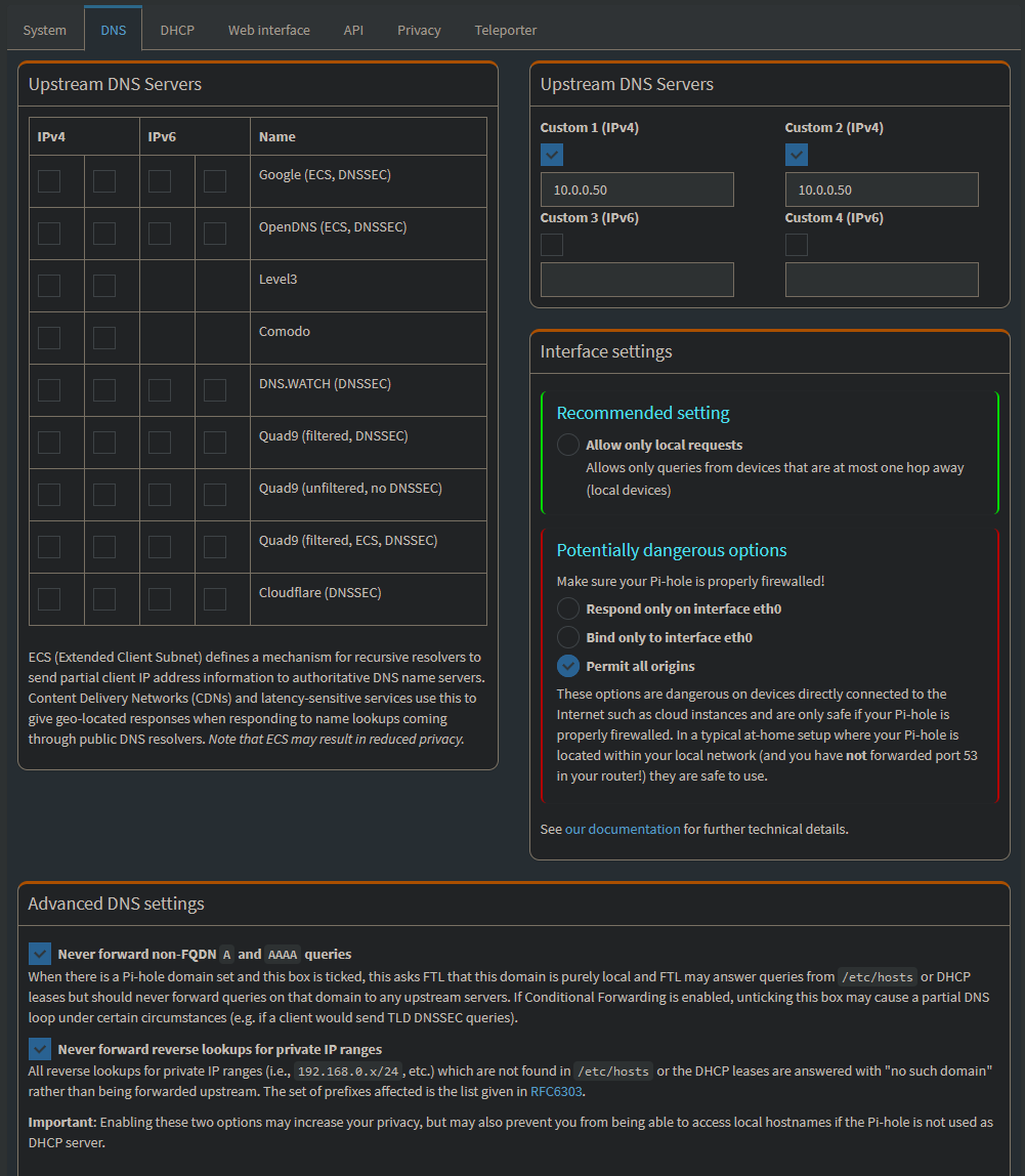 Problems resolving names on LAN - Community Help - Pi-hole Userspace