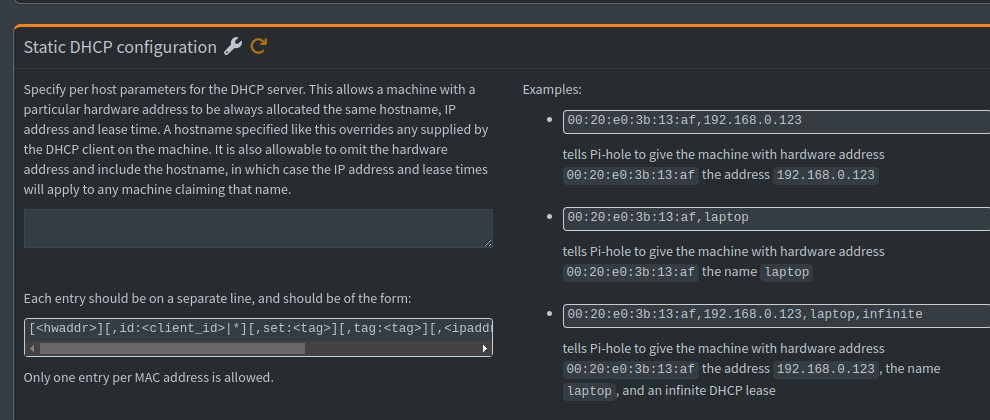 Static DHCP reservation with choice of multiple gateways - Partially-implemented - Pi-hole Userspace